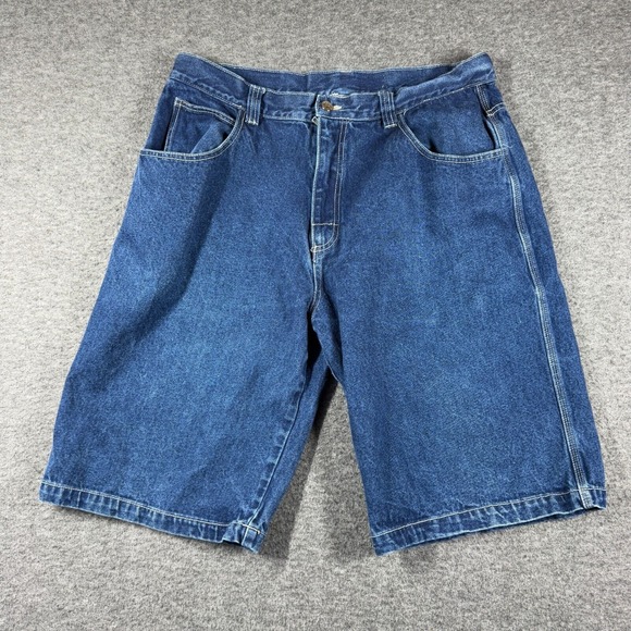 Shorts | Vintage Baggy Jean Shorts Jorts Mens 38 12 Inseam Relaxed Hip ...